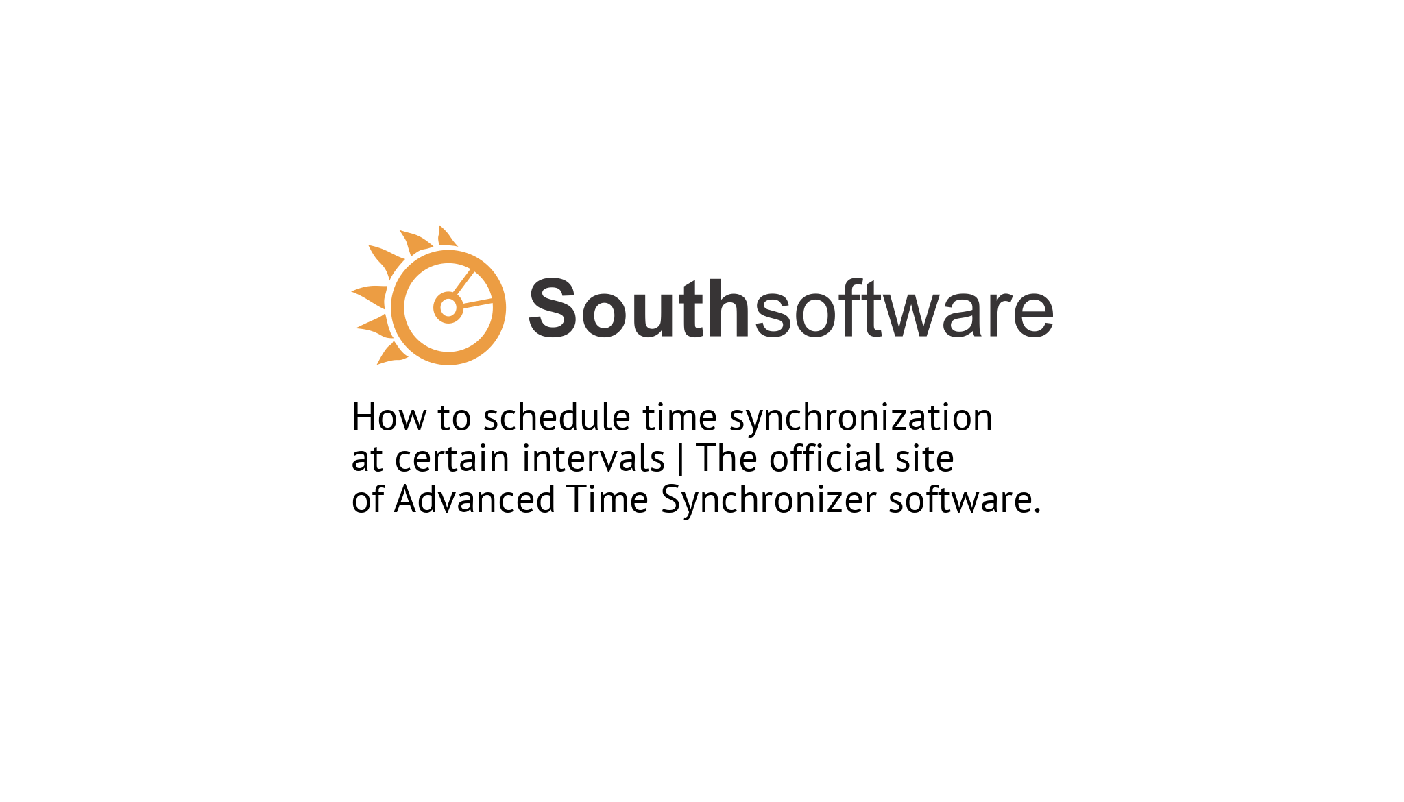How to schedule time synchronization at certain intervals | The ...